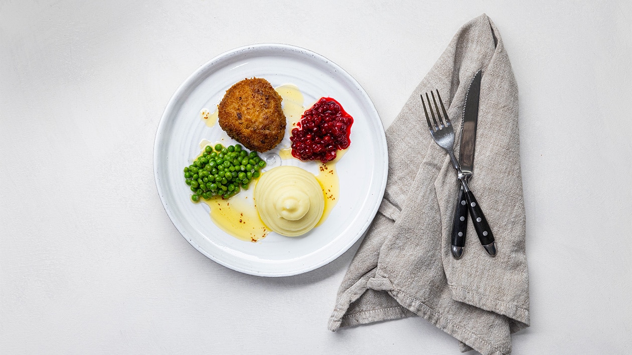 Wallenbergare med klassiska tillbehör Recept